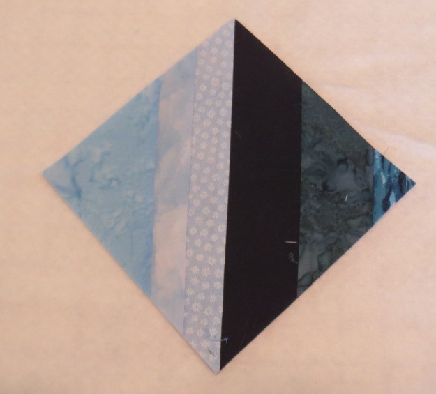 Scrappy Blue Diamond Quilt | Mystery Bay Quilt Design