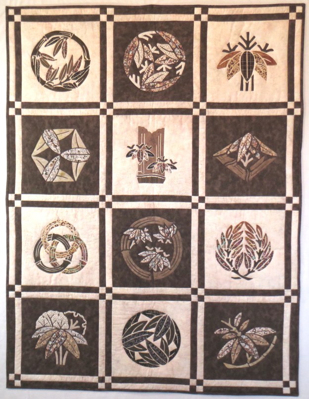 Bamboo Kamon pattern now available | Mystery Bay Quilt Design